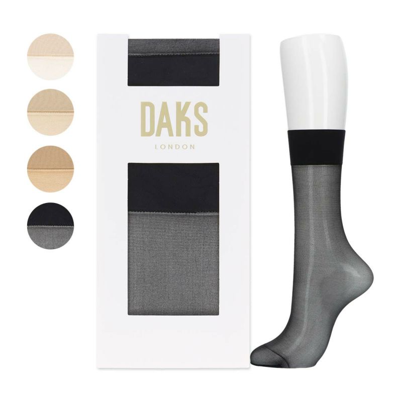 DAKS パンストソックス 丈夫なDCYシアーサポート 幅広ゴムで締め付けにくい クルー丈 つま先補強 レディース 日本製 01538103 | 靴下 ソックス 通販のナイガイ公式オンラインショップ